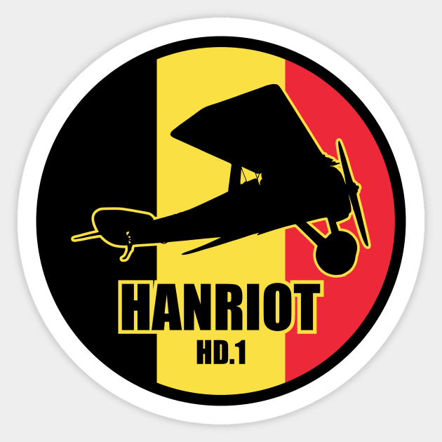 Hanriot HD.1 - Ww1 Fighter Aircraft - Sticker | TeePublic