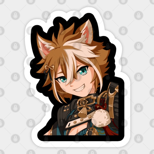 Genshin Impact - Gorou - Genshin Impact - Sticker | TeePublic