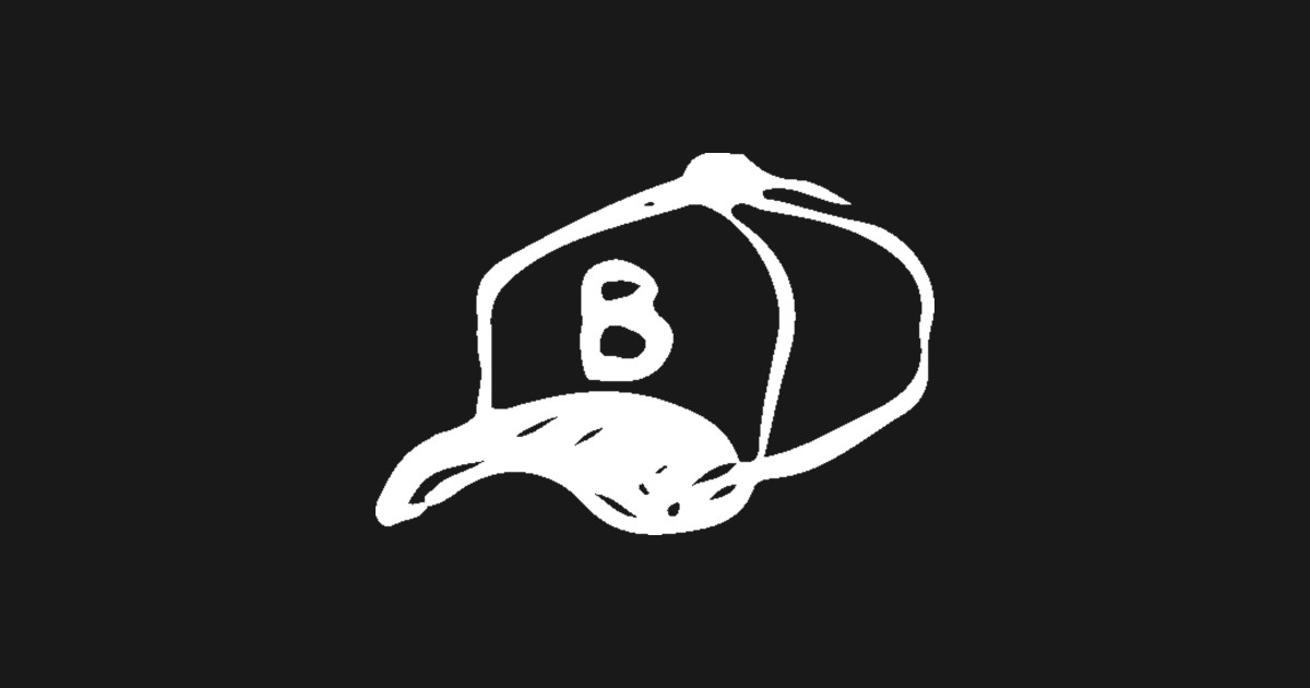 Letter B Hat Doodle White - Letter B Hat Doodle Black - T-Shirt | TeePublic