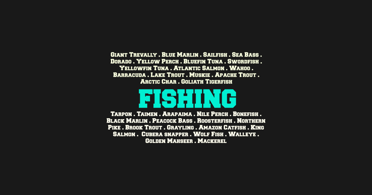 Fishing Bucket List - Fishing - T-Shirt | TeePublic