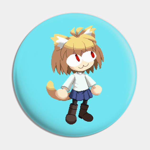 Neco Arc Pixel art - Neco - Pin | TeePublic