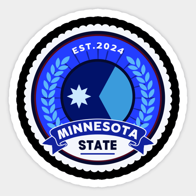 Minnesota State Flag - Minnesota State Flag - Sticker | TeePublic