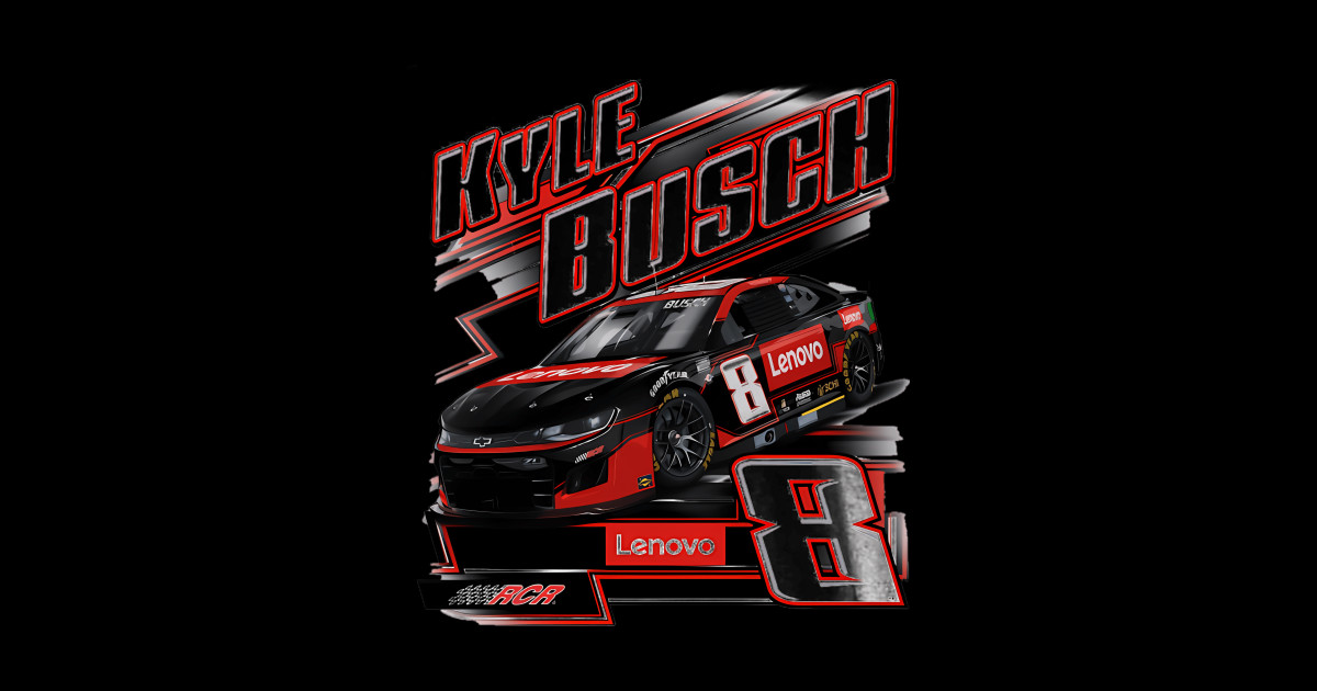 Kyle Busch Car - Motorsport - Sticker | TeePublic