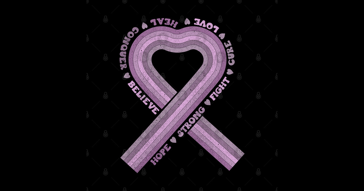 Purple Ribbon - Purple Ribbon - Sticker | TeePublic