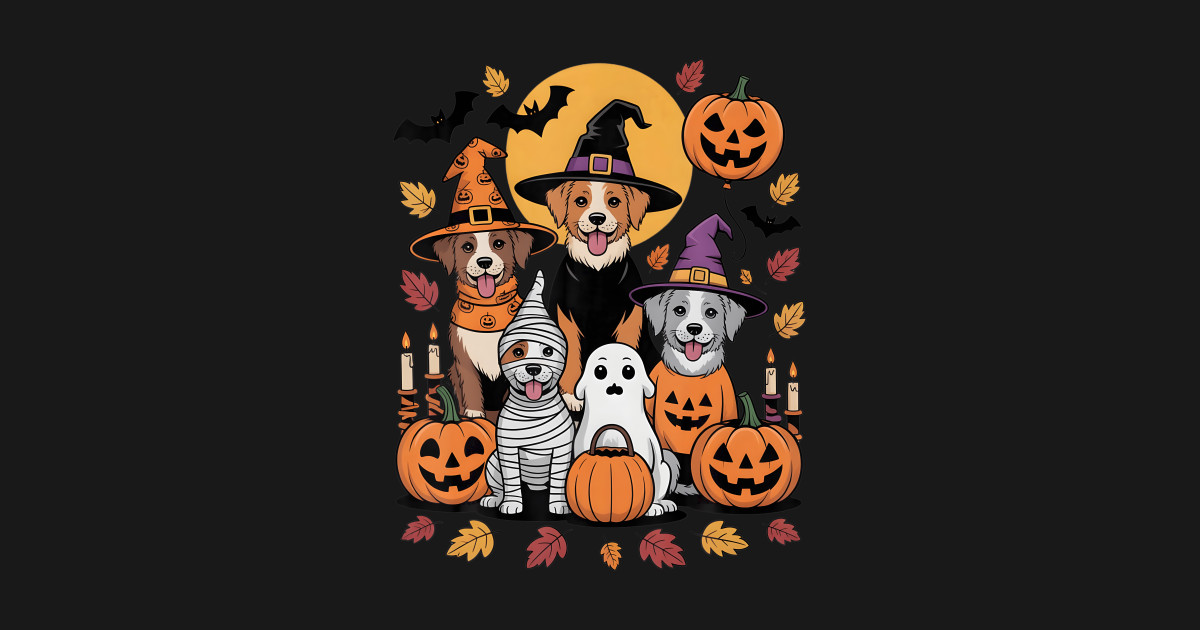 Spooky Dog Halloween Pug Mama Aesthetic Dog - Funny Spooky Dog - T ...