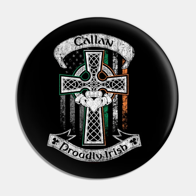 Callan family Irish Americans, US flag, Ireland flag, claddagh ring ...