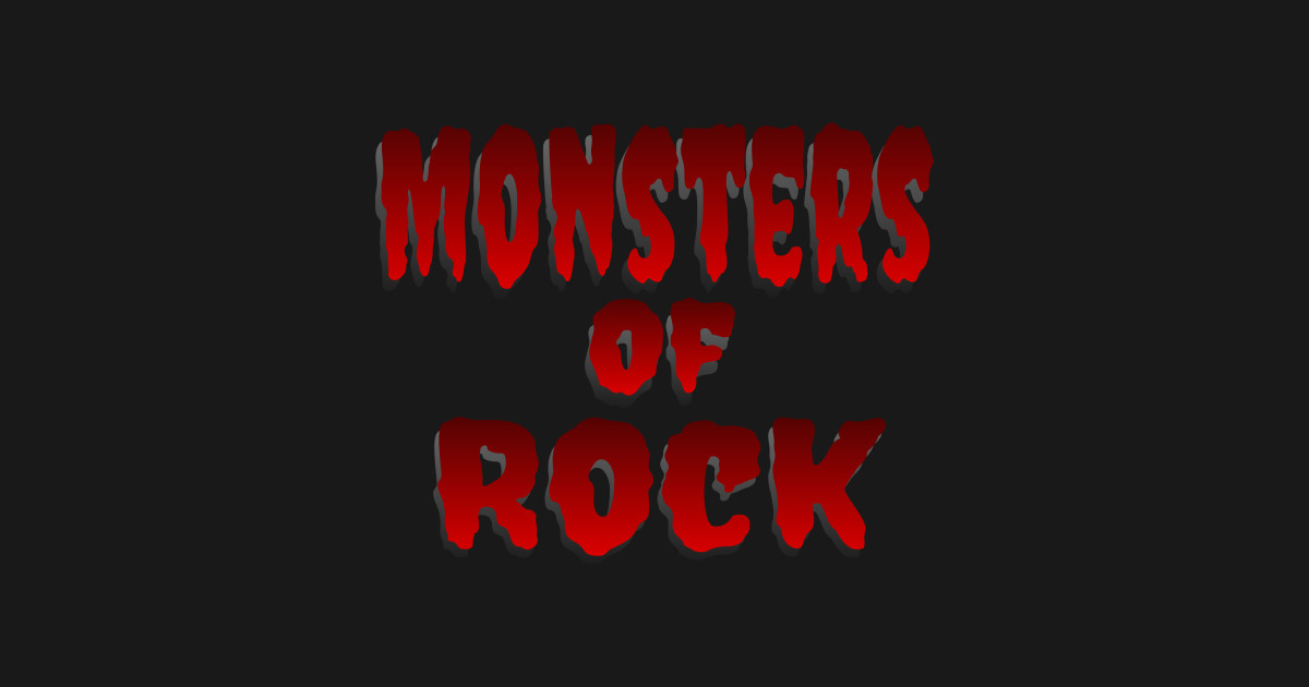 Monsters of Rock Band Bloody Logo - Band - T-Shirt | TeePublic