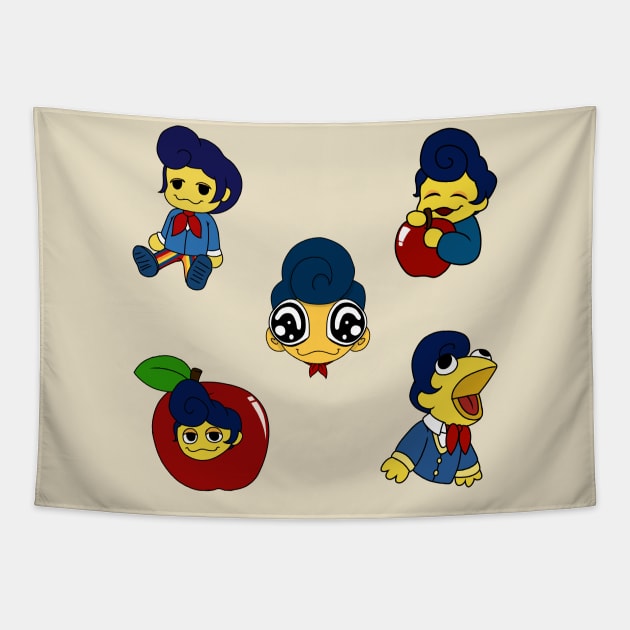 cute wally darling chibi pack - Chibi - Tapestry | TeePublic