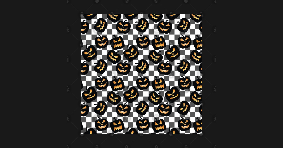Checkerboard Y2K Evil Pumpkins - Halloween - T-Shirt | TeePublic