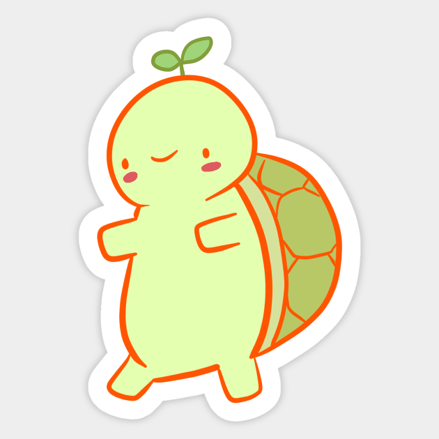 Cute Turtle art - Turtle - Sticker | TeePublic
