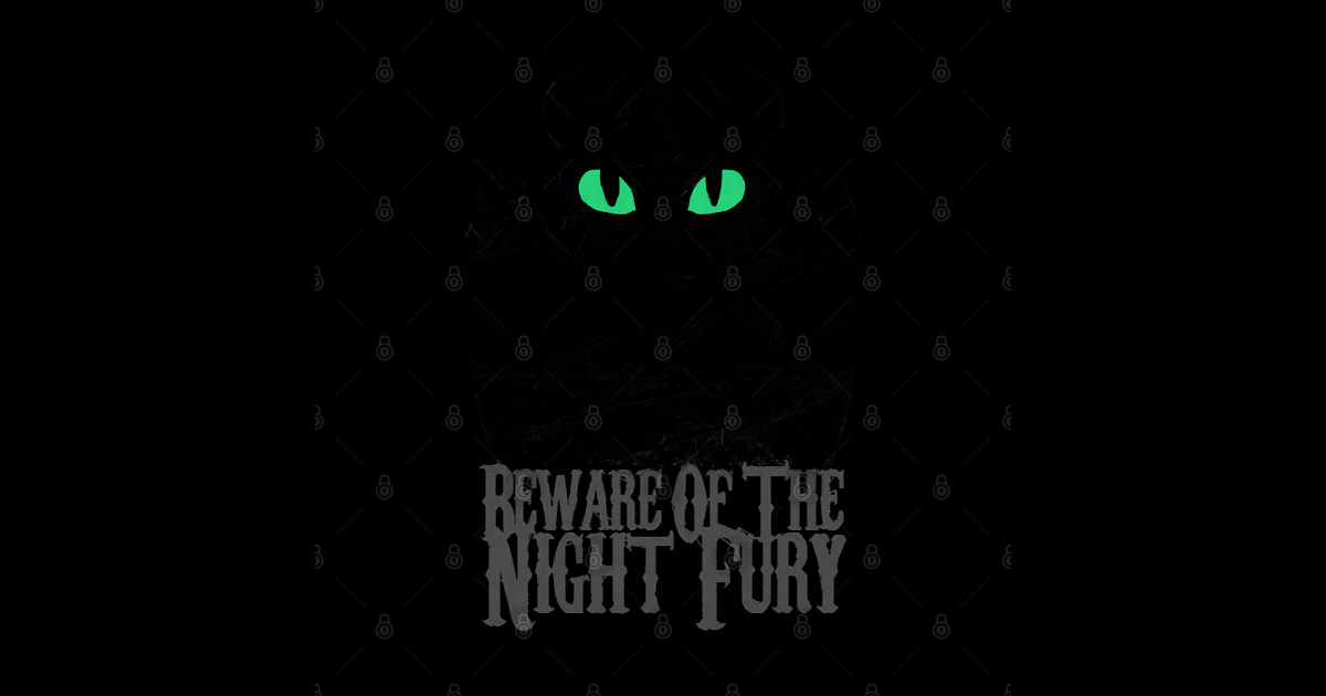 Beware of the night fury - Dreamworks Animation - Sticker | TeePublic