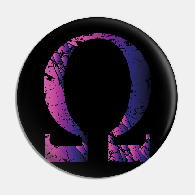 The mighty Omega Symbol, the grand closure - Omega Symbol - Pin | TeePublic