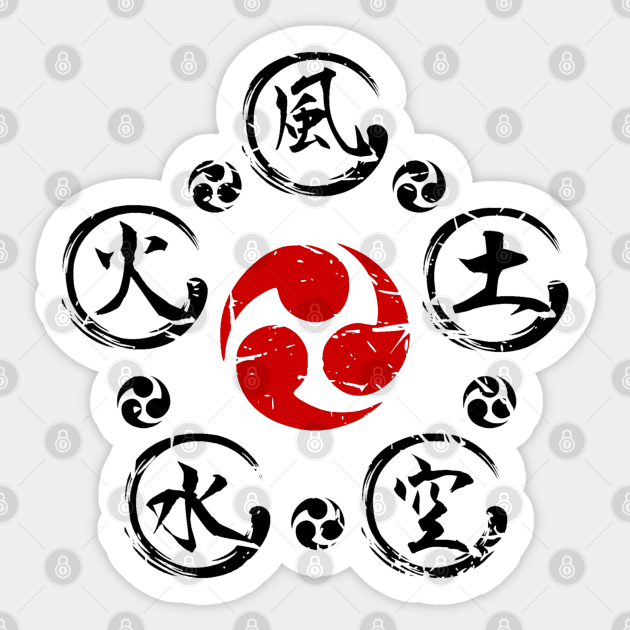 The Book of Five Rings (Crest V.3) RED BLACK - Miyamoto Musashi ...