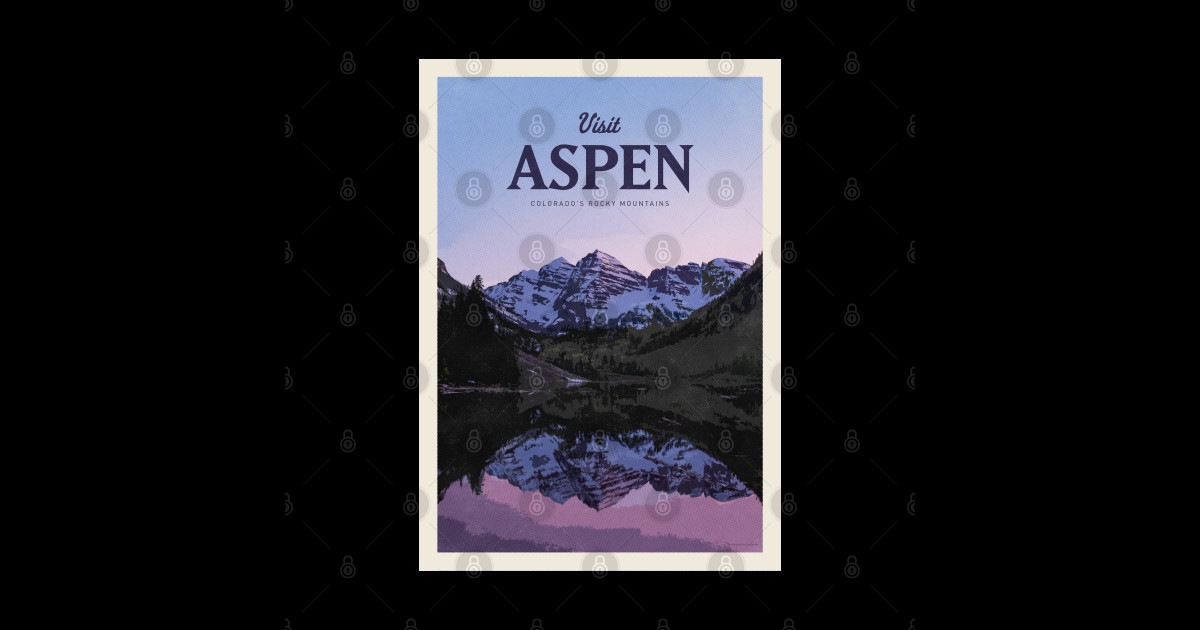 Visit Aspen - Aspen - Sticker | TeePublic