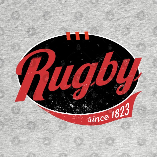 Cool rugby logo distressed - Rugby Logo Design - T-Shirt | TeePublic