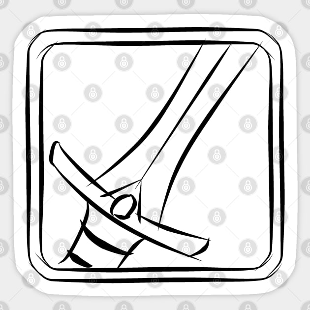 Warrior Class Icon - Wow - Sticker | TeePublic
