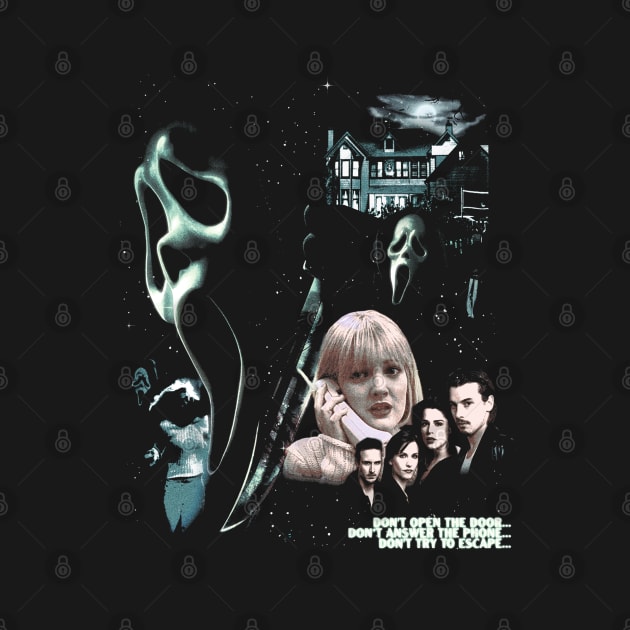 Scream Don't Open The Door - Scream Movie - T-Shirt | TeePublic