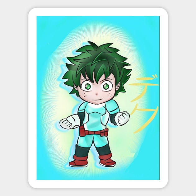 Deku chibi - Deku Midoriya - Sticker | TeePublic