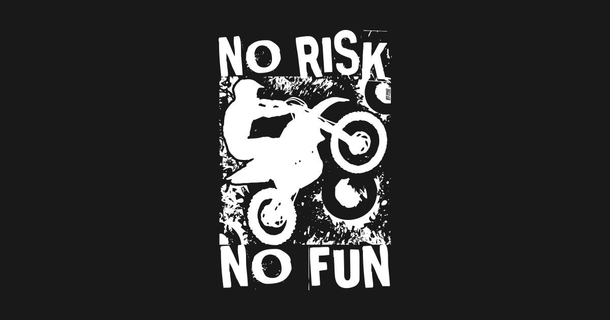 No Risk No Fun - Dirtbike - Kids Hoodie | TeePublic