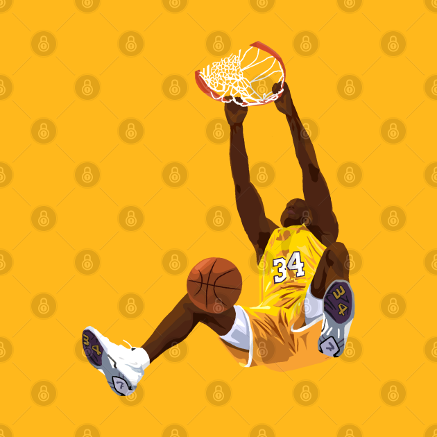 Shaquille O'Neal Dunk Cartoon - Shaquille Oneal - Phone Case | TeePublic