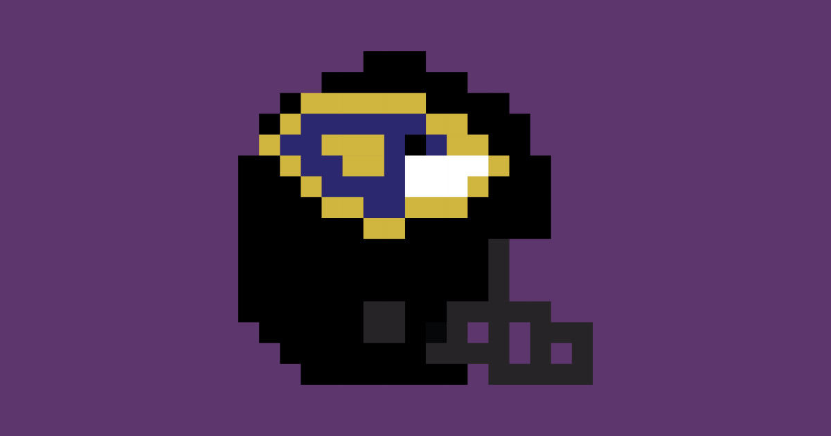 8 Bit Baltimore Raven's Helmet - Baltimore Ravens - T-Shirt | TeePublic