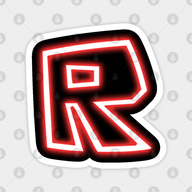 Roblox Logo R Neon Light Roblox Magnet Teepublic