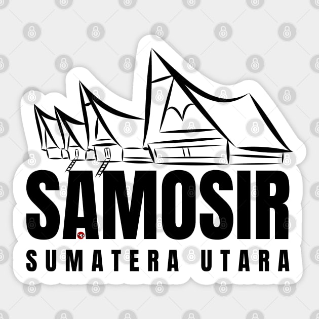 Rumah Adat Samosir - Wayang - Sticker | TeePublic