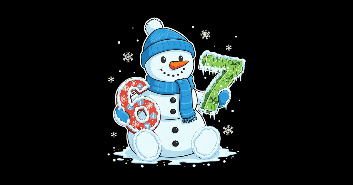Funny Winter Snowman Six Seven Meme Design For Kids Seasonal Fun ...