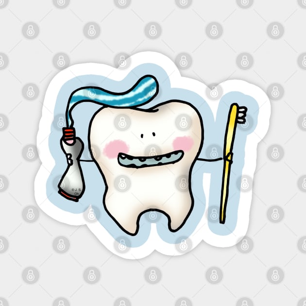 funny tooth cartoon - Tooth - Sticker | TeePublic