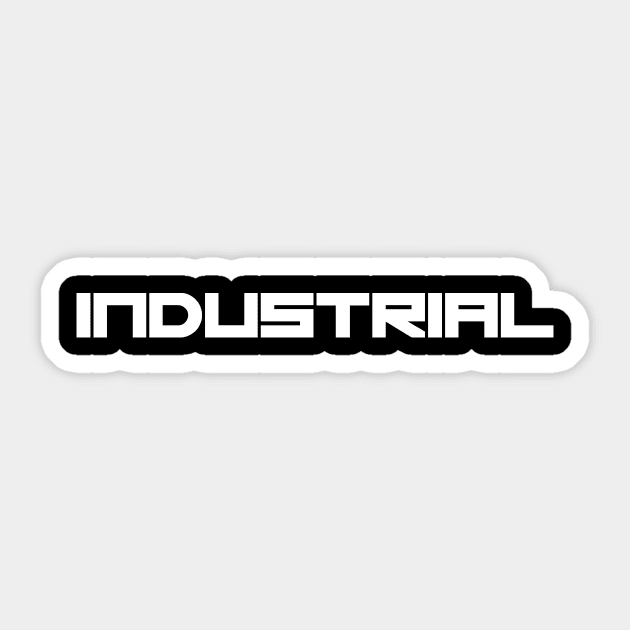Industrial logo - Industrial - Sticker | TeePublic