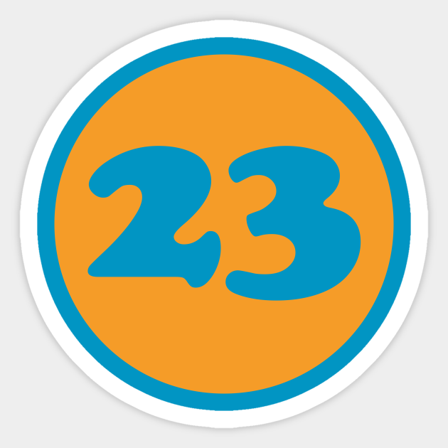 23 - 23 - Sticker | TeePublic