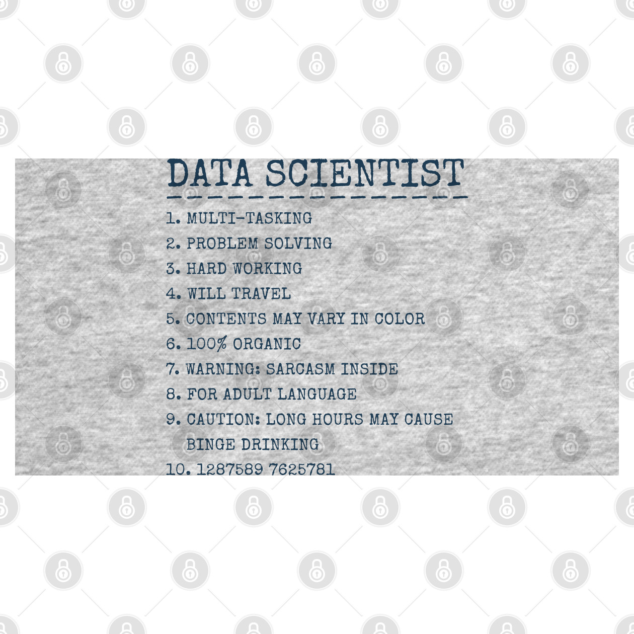 Data Scientist Funny Joke White - Data Scientist - T-Shirt | TeePublic