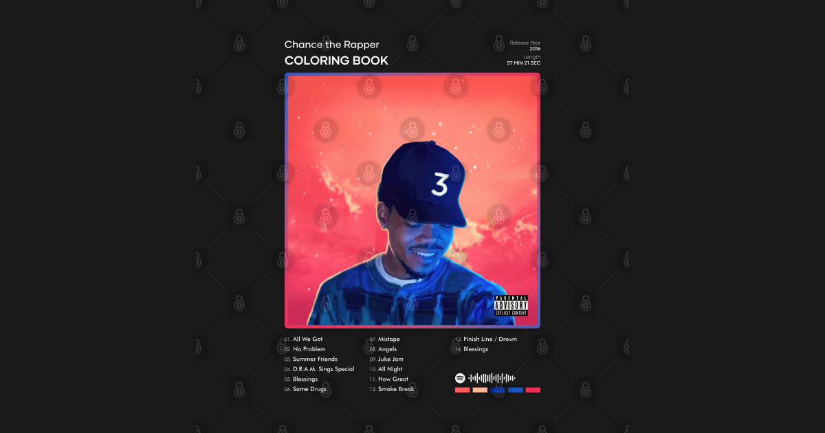 Chance the Rapper - Coloring Book Tracklist Album - Chance The Rapper ...
