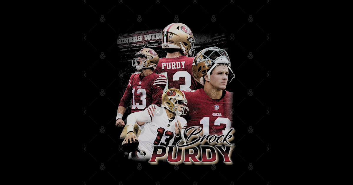 Brock Purdy Vintage Collage - Brock Purdy - Sticker | TeePublic