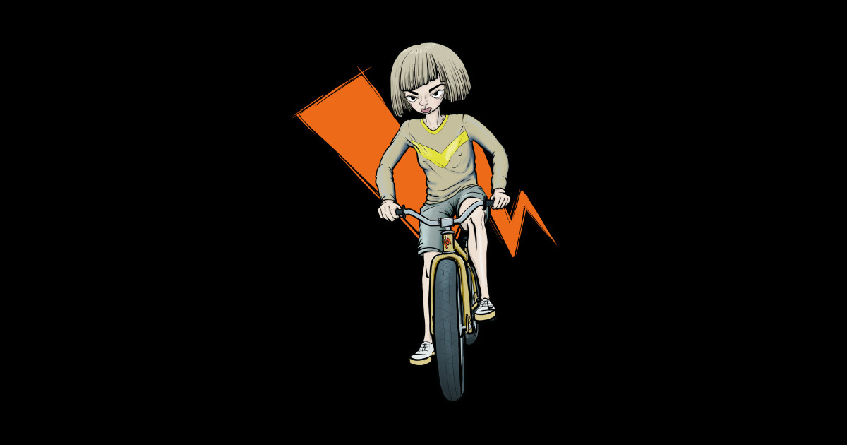 Bike girl - Bike - Sticker | TeePublic