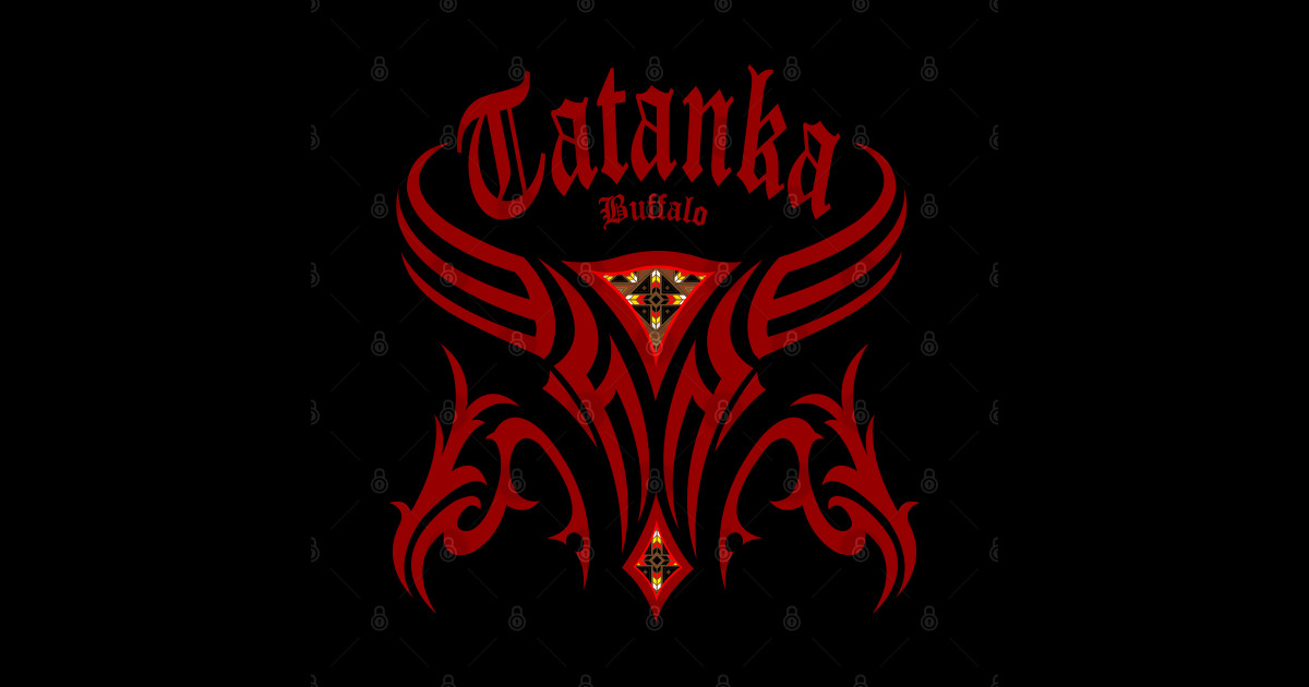 TaTanka Red - Tribal Art - Posters and Art Prints | TeePublic