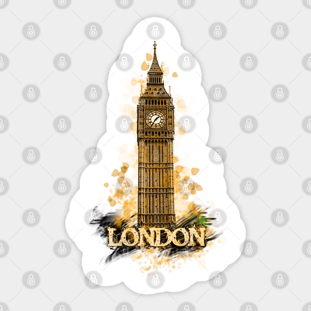 Big Ben, London - London - Sticker | TeePublic