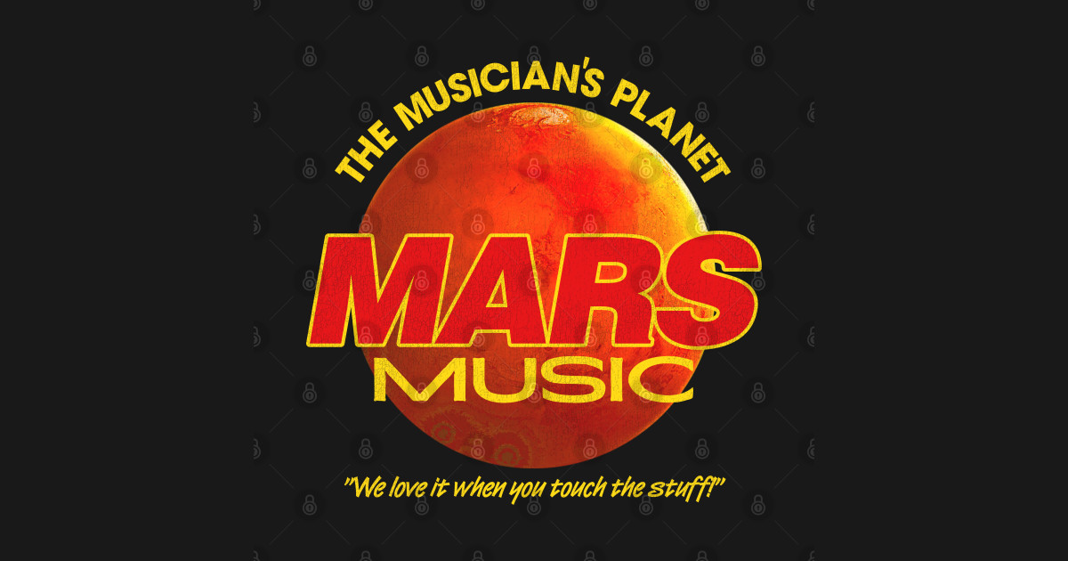 Mars Music Defunct Music Store - Music - T-Shirt | TeePublic
