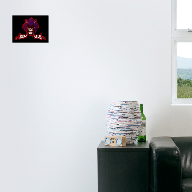 FNF SONIC EXE 2011 - Sonic Exe - Posters and Art Prints | TeePublic