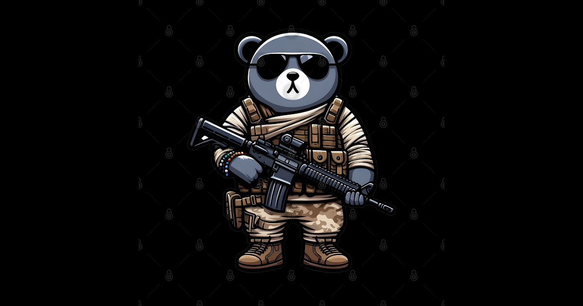 Tactical Bears - Tactical - Sticker | TeePublic
