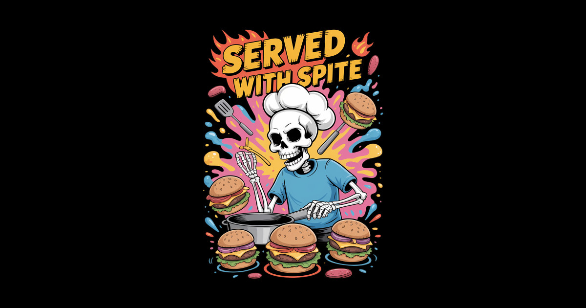 Bone-Chilling Server Skeleton Lunch Lady Halloween Wear - Lunch Lady ...