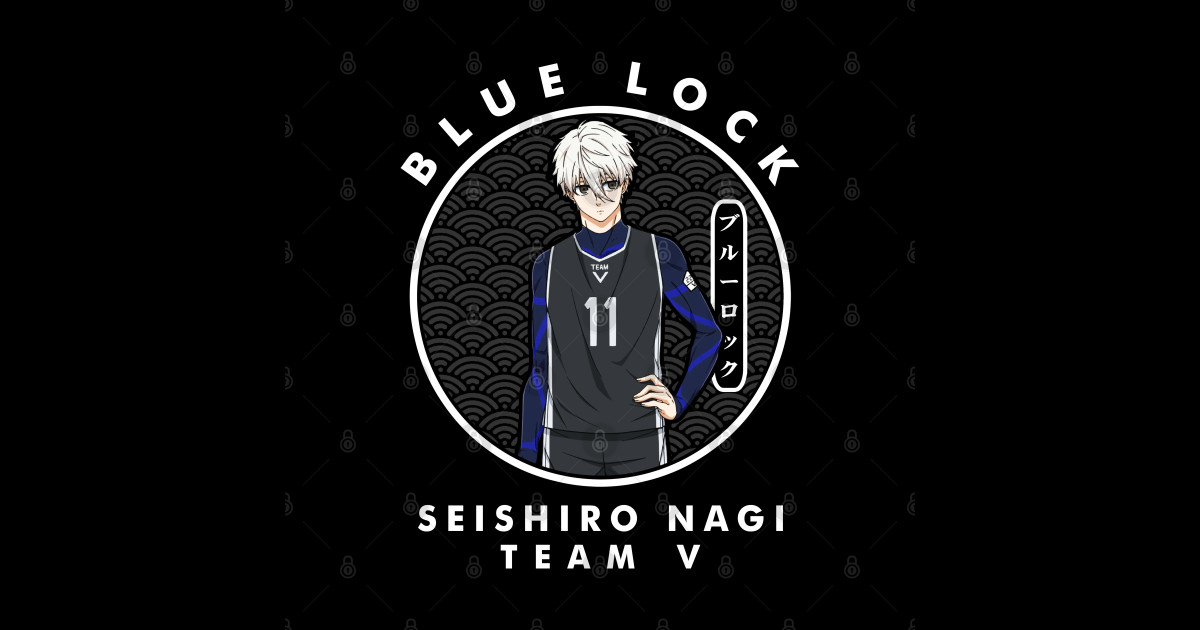 SEISHIRO NAGI - TEAM V - Blue Lock - Sticker | TeePublic