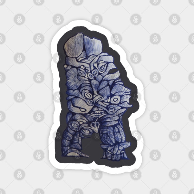 Ballpoint Golem - Golem - Magnet | TeePublic