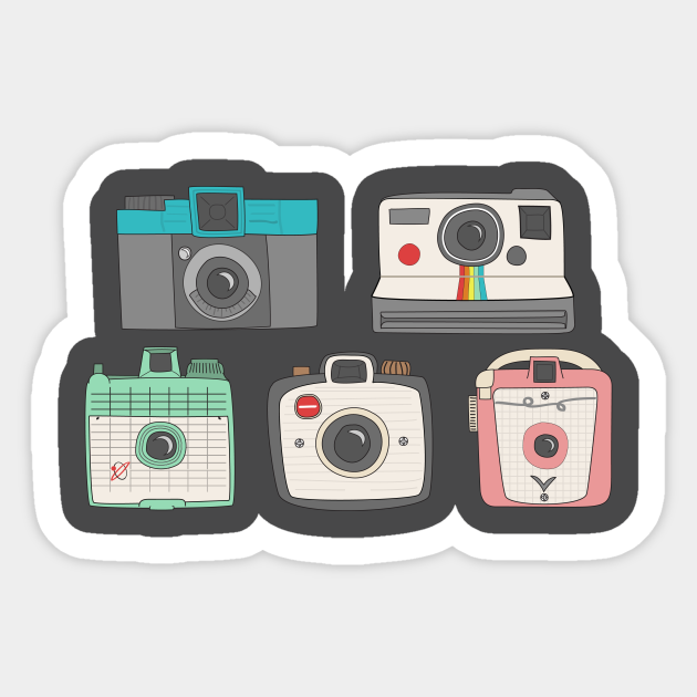 Vintage Cameras - Camera - Sticker | TeePublic