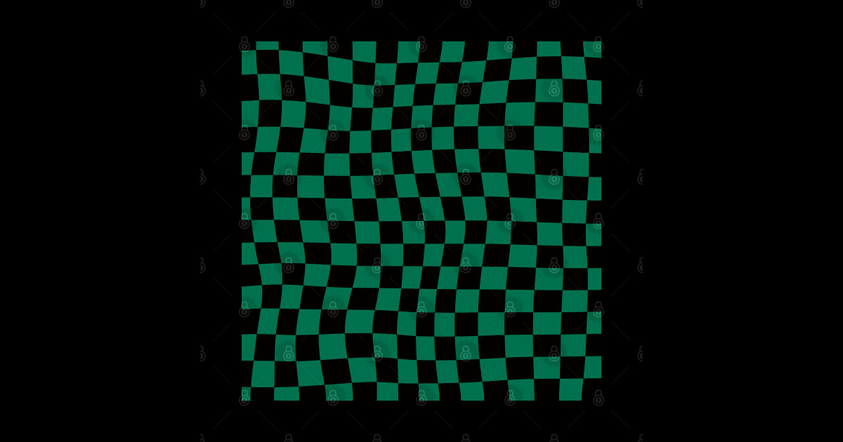 Tanjiro demon slayer, green checkered pattern - Demon Slayer - Magnet ...
