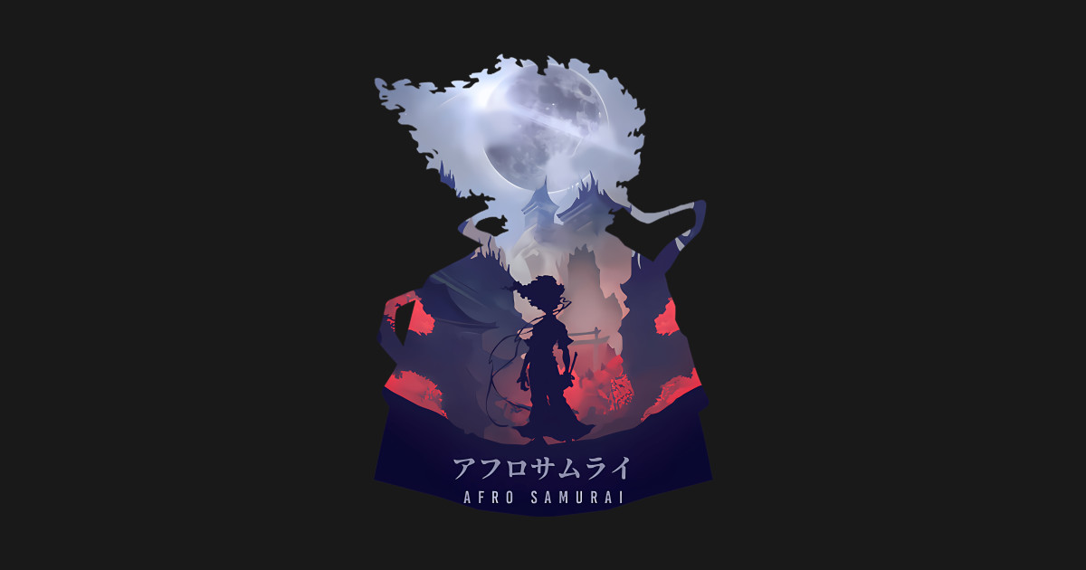 Afro Vintage Anime Manga Samurai Japan - Afro Samurai - T-Shirt | TeePublic