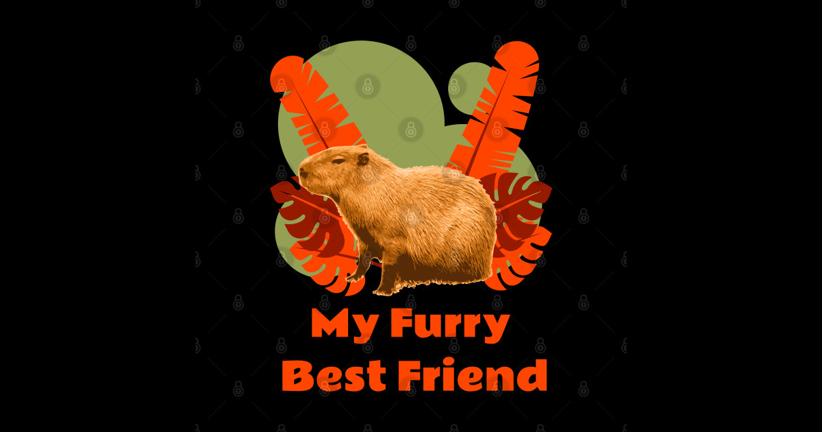 Capybara My Furry Best Friend - Capybara Friend - Posters and Art ...