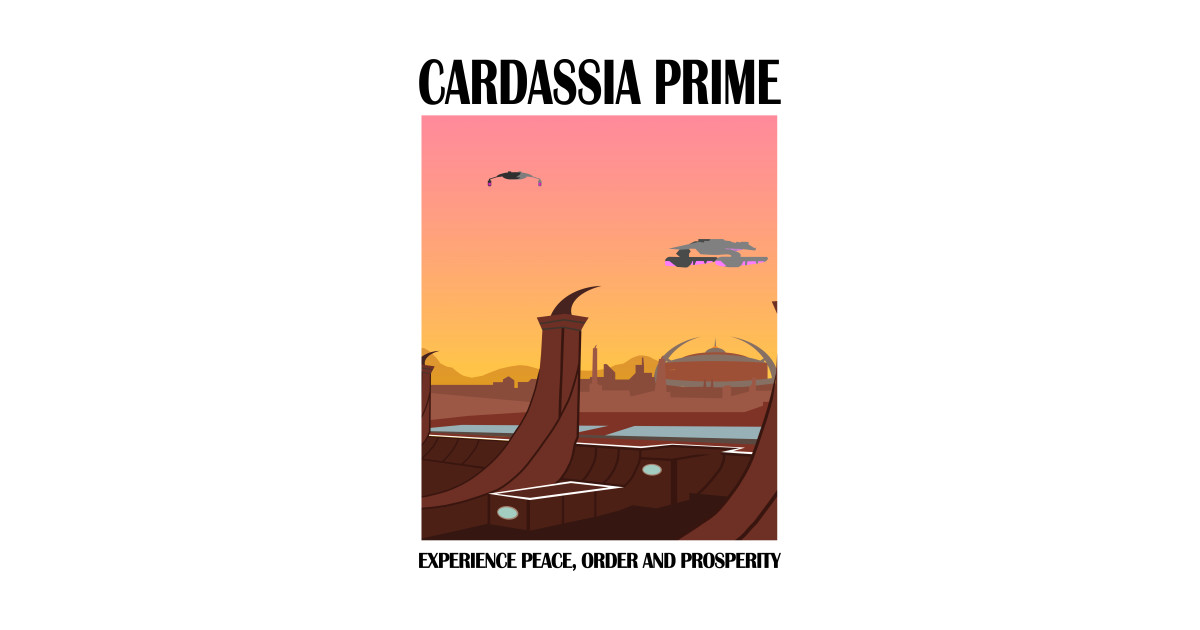 Star Trek Travel Poster Cardassia Prime Star Trek T Shirt Teepublic