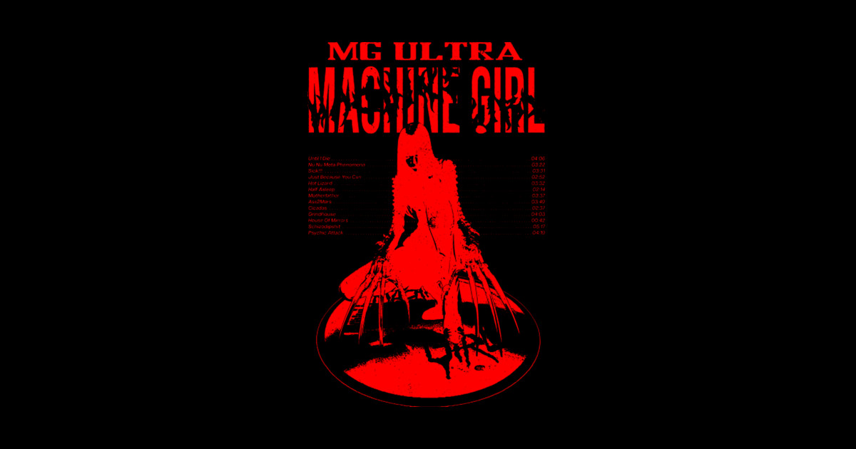 Machine Girl – Ultra Red Distortion - Machine Girl - Sticker | TeePublic