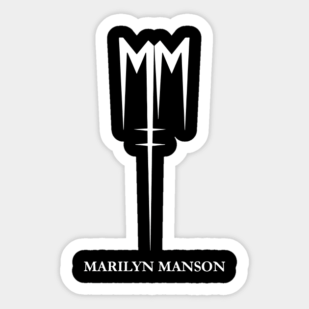 Marilyn Manson logo - Marilyn Manson Logo - Sticker | TeePublic